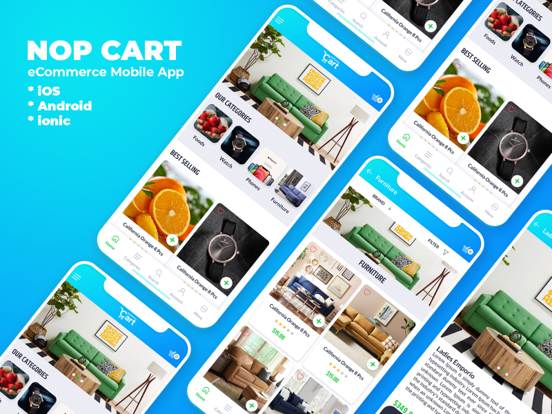 Nopstation 1 Ecommerce Solution Provider Flutter Mobile App Android And Ios For Nopcommerce