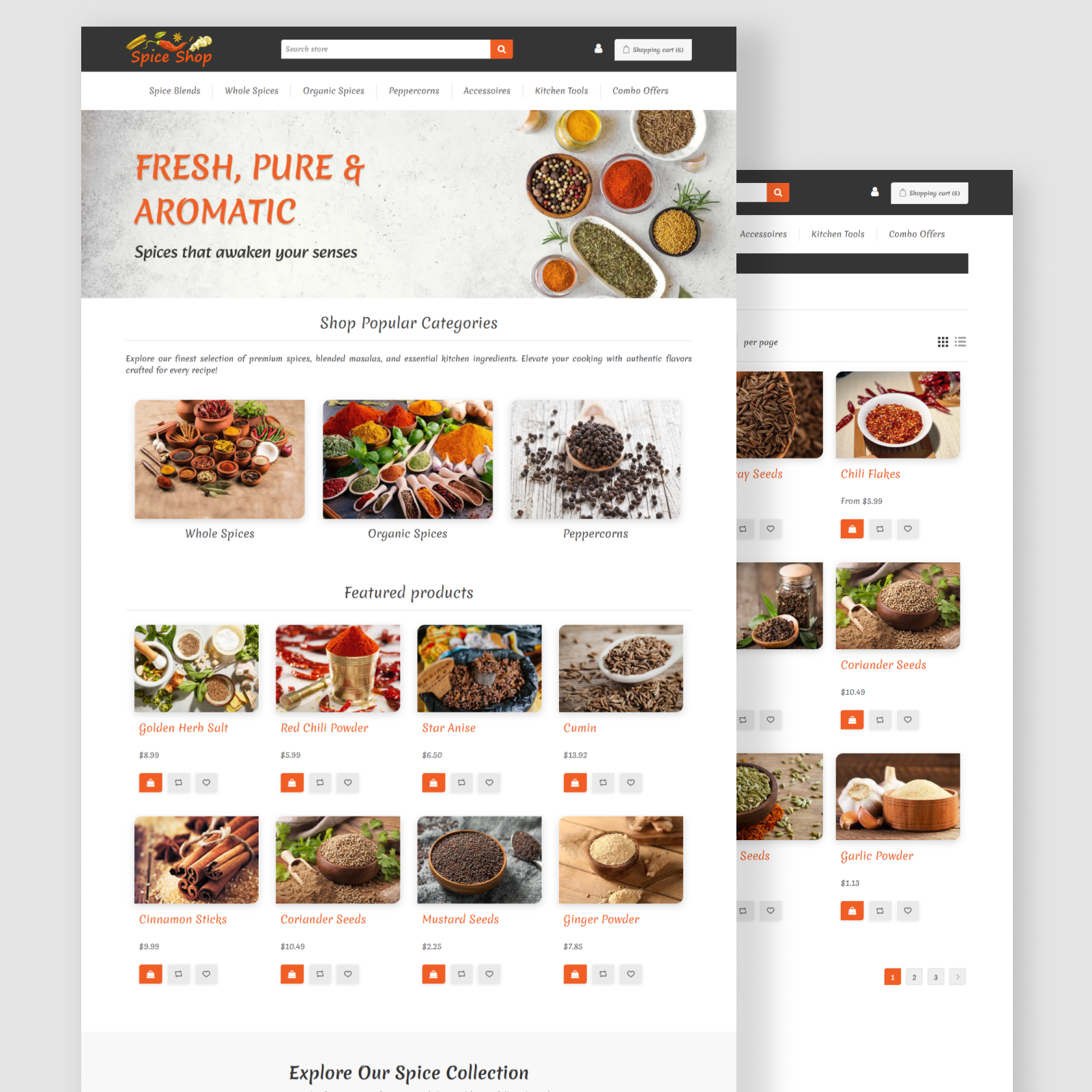 Spice Shop Theme by nopStation - nopCommerce