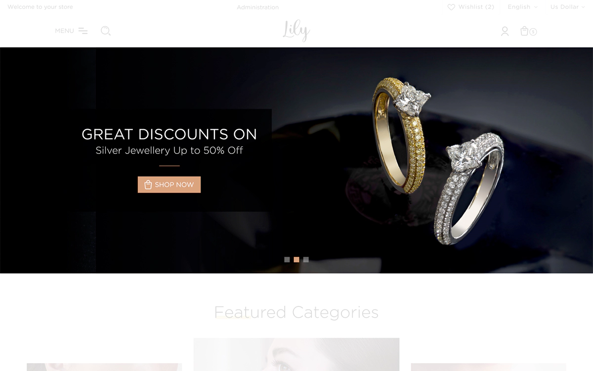 Lily Responsive Theme + Bundle Plugins by nopStation - nopCommerce