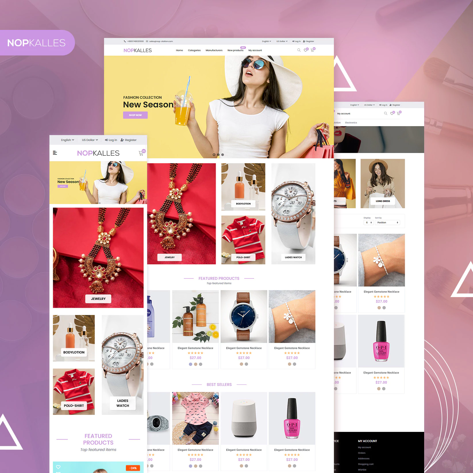 NopKalles Responsive Theme + Bundle Plugins by nopStation - nopCommerce